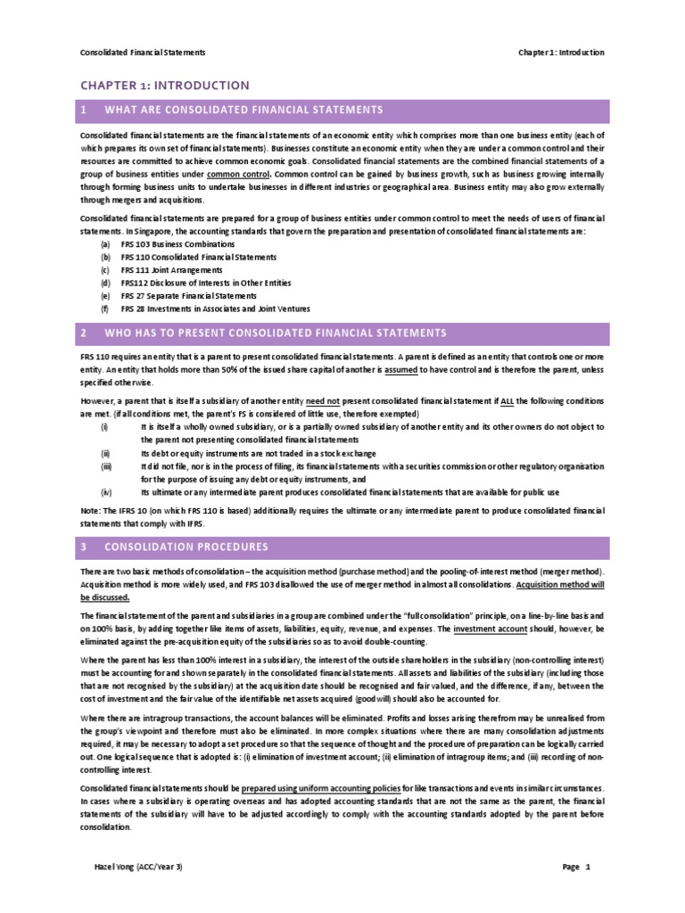 D1. Chapter 1 - Introduction | PDF | Consolidation (Business) | Mergers ...