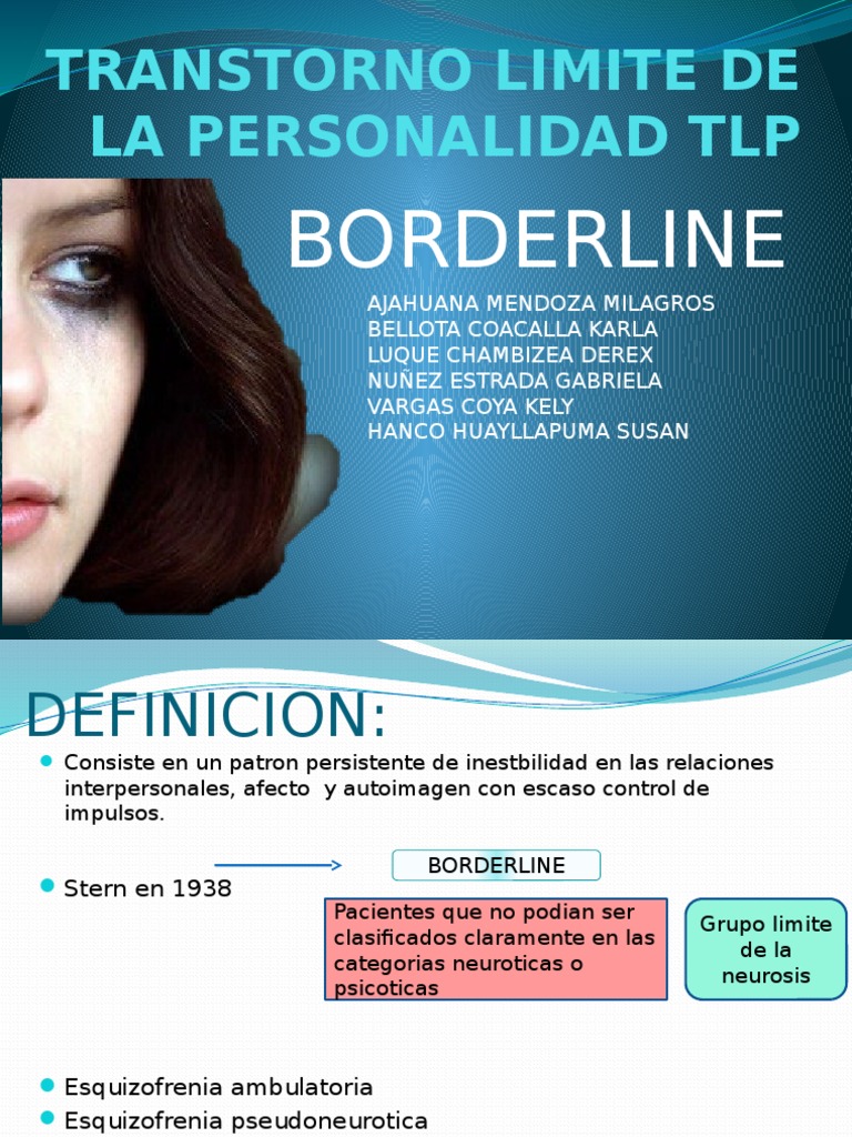 Borderline | PDF | Trastorno límite de la personalidad | Depresión (estado de ánimo)