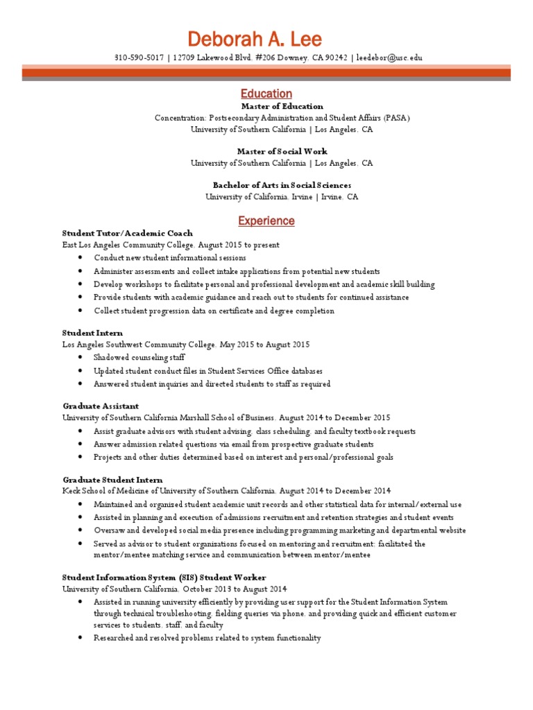 Deborah A Lee Resume 2016 PDF | PDF