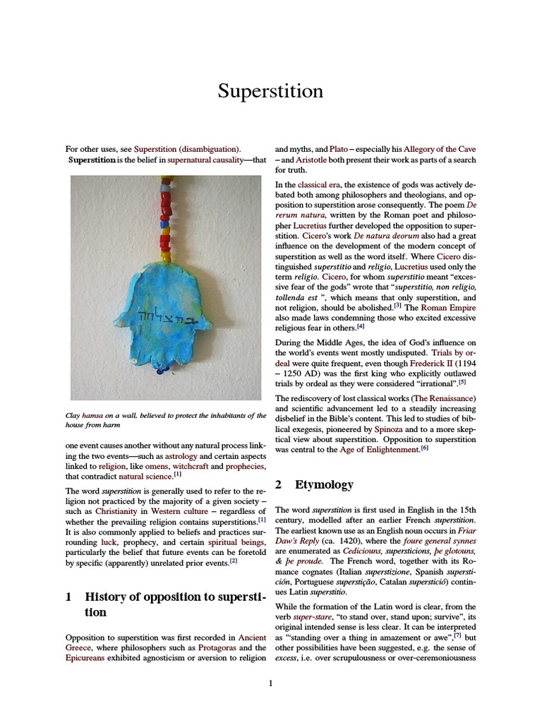 Superstition | Superstitions | Cultural Anthropology