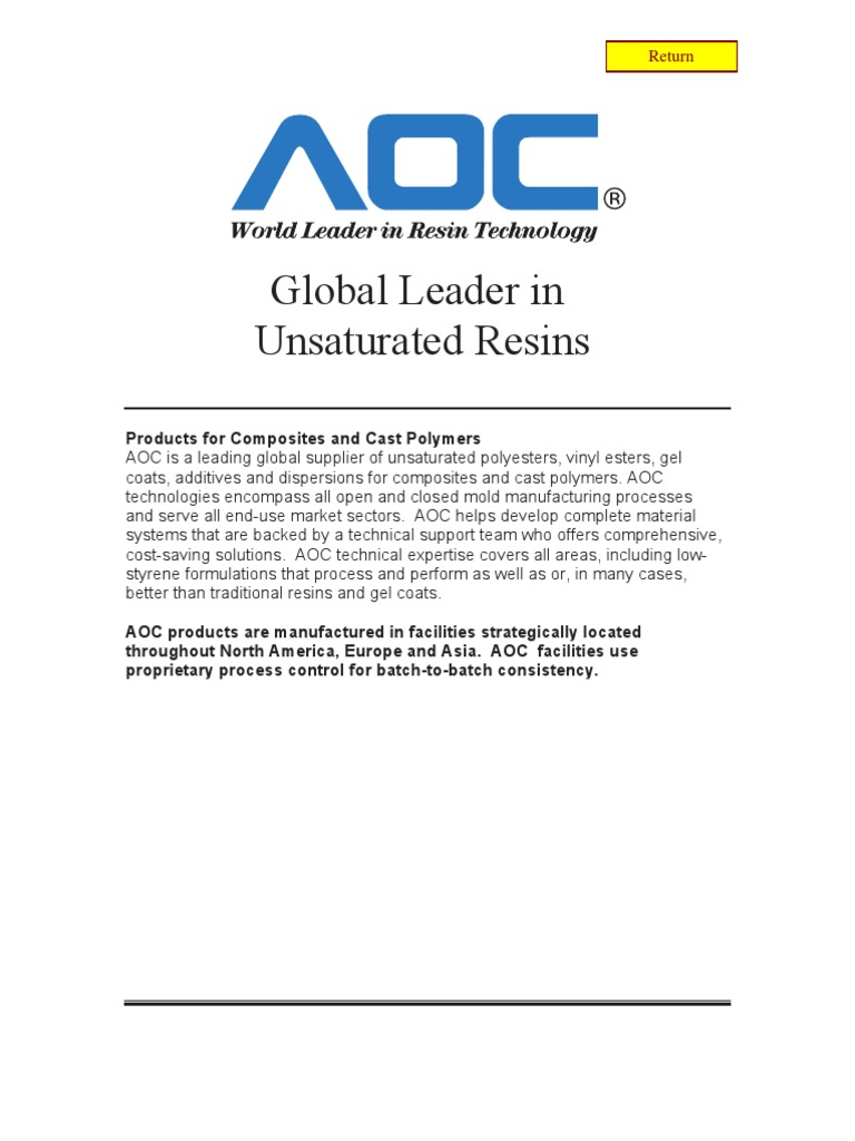 AOC Global Products 03 | PDF | Epoxy | Polyester