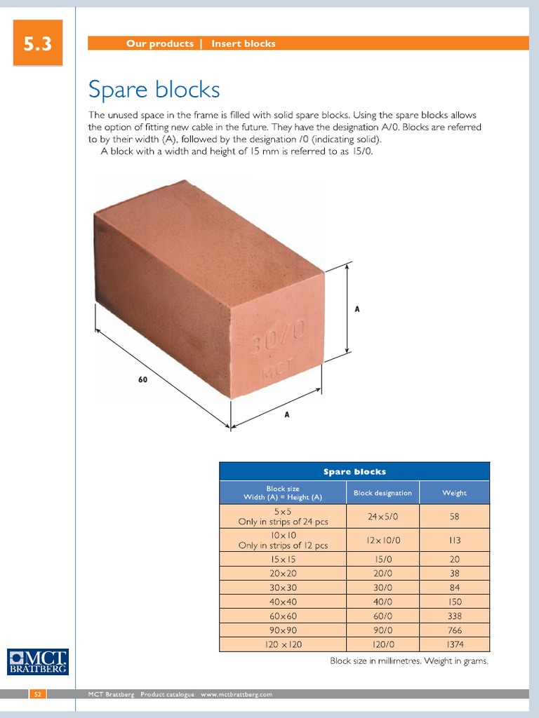 MCT Brattberg Blank Blocks | PDF
