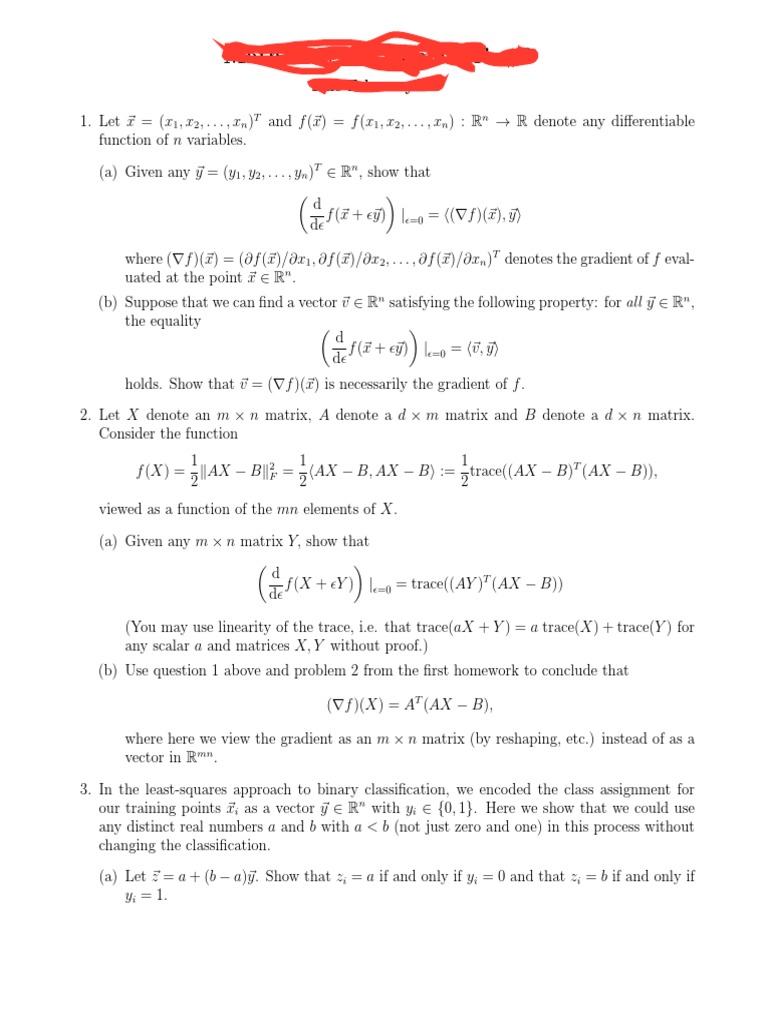 HW2 1 | PDF | Statistical Classification | Algebra