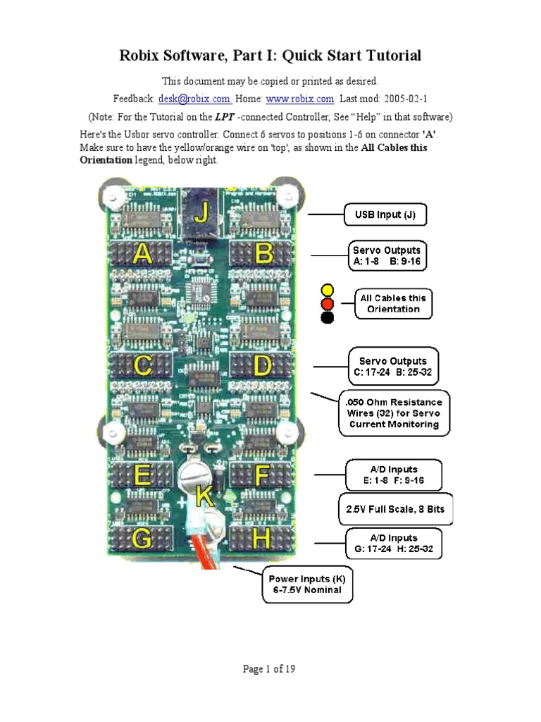 Robótica - Manual Robix SoftwareTutorials | PDF | Graphical User ...