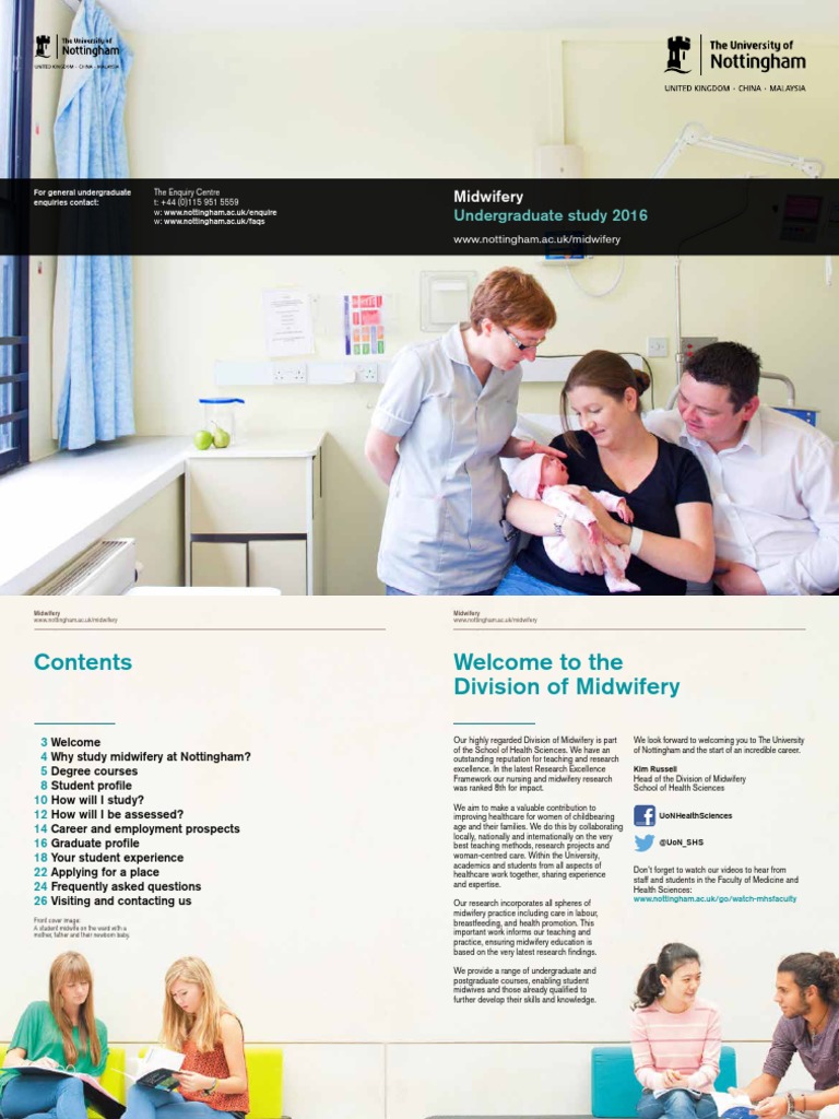 Midwifery: Undergraduate Study 2016 | PDF | Midwife | Midwifery