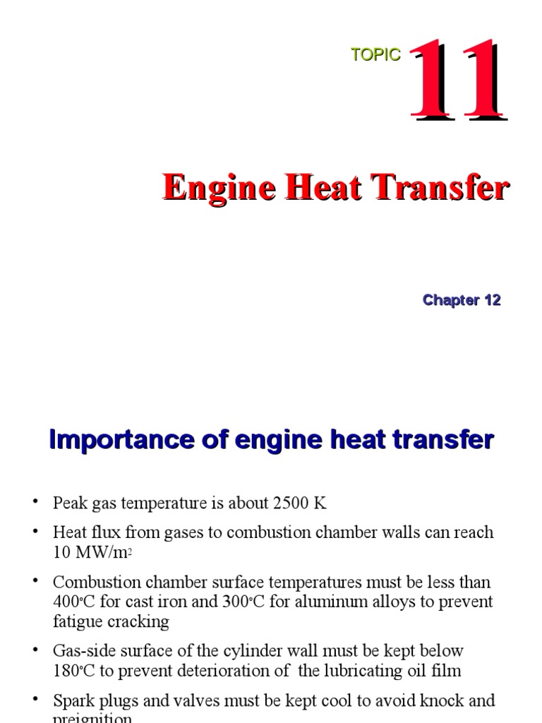 10 Engine Heat Transfer | PDF | Internal Combustion Engine | Heat Transfer