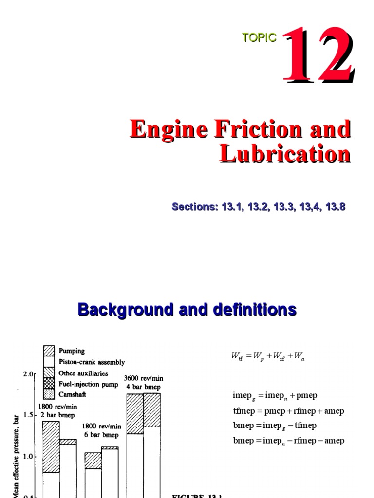 Engine Friction and Lubrication Insights | PDF | Internal Combustion ...