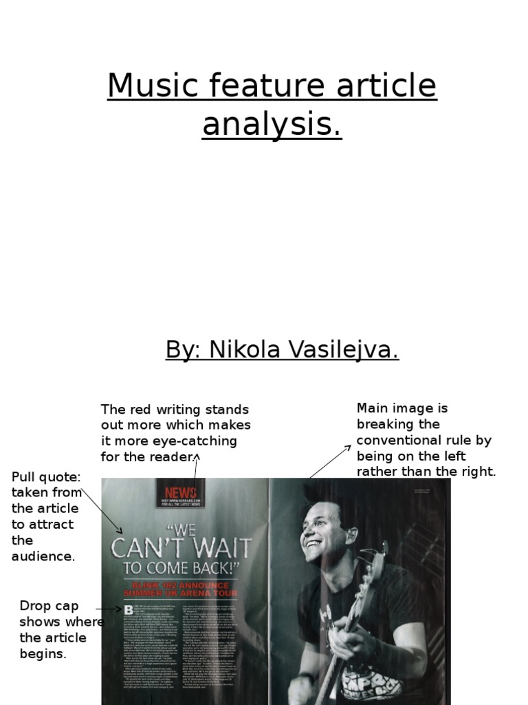 Music Feature Article Analysis | PDF | Art