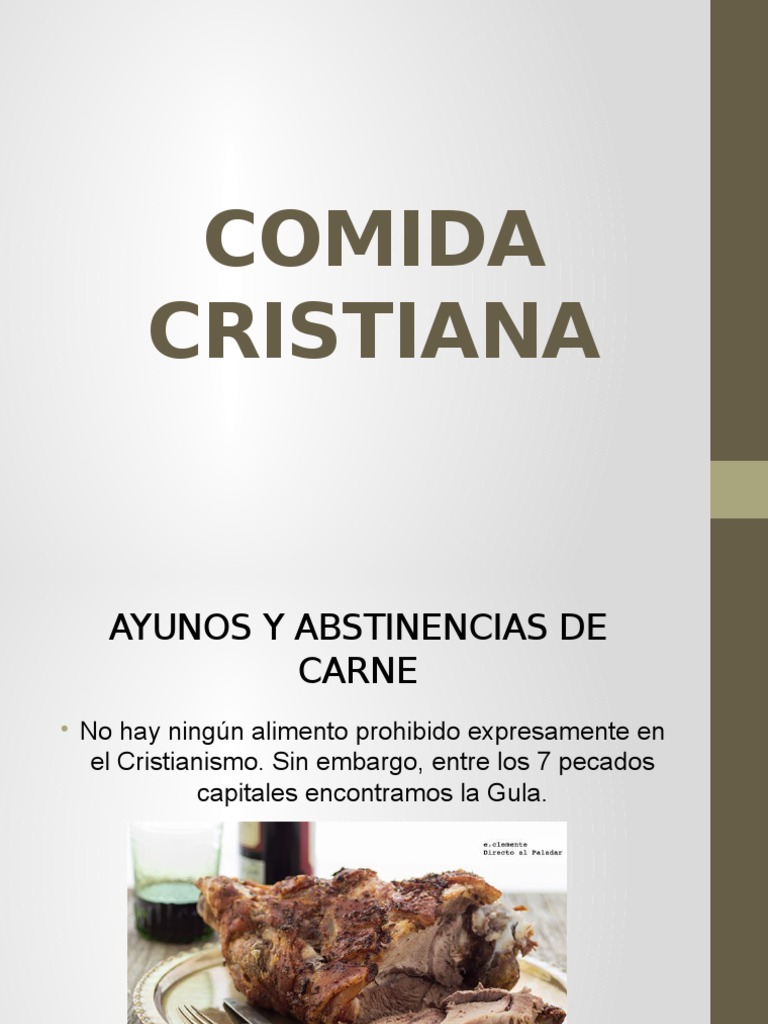 Comida Del Cristianismo | PDF