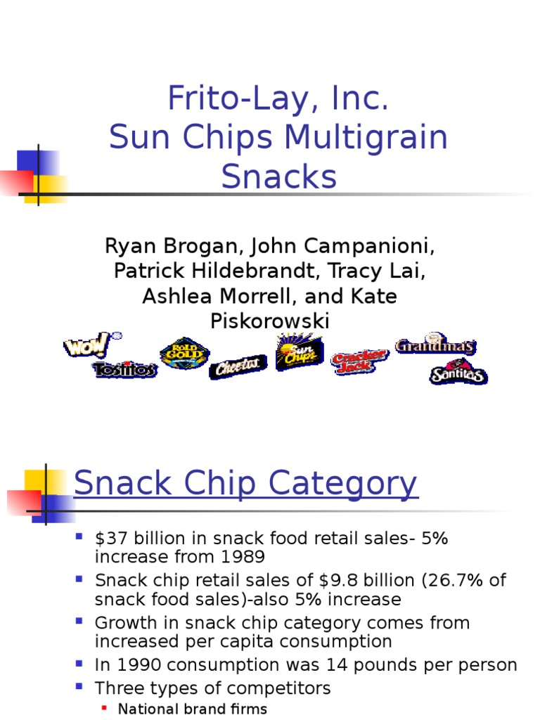 Frito-Lay, Inc. Sun Chips Multigrain Snacks | PDF | Business Economics ...
