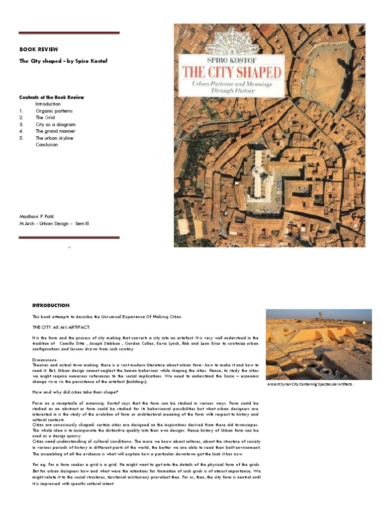 Review of "The City Shaped" by Kostof | PDF | Surveying | Urban Design