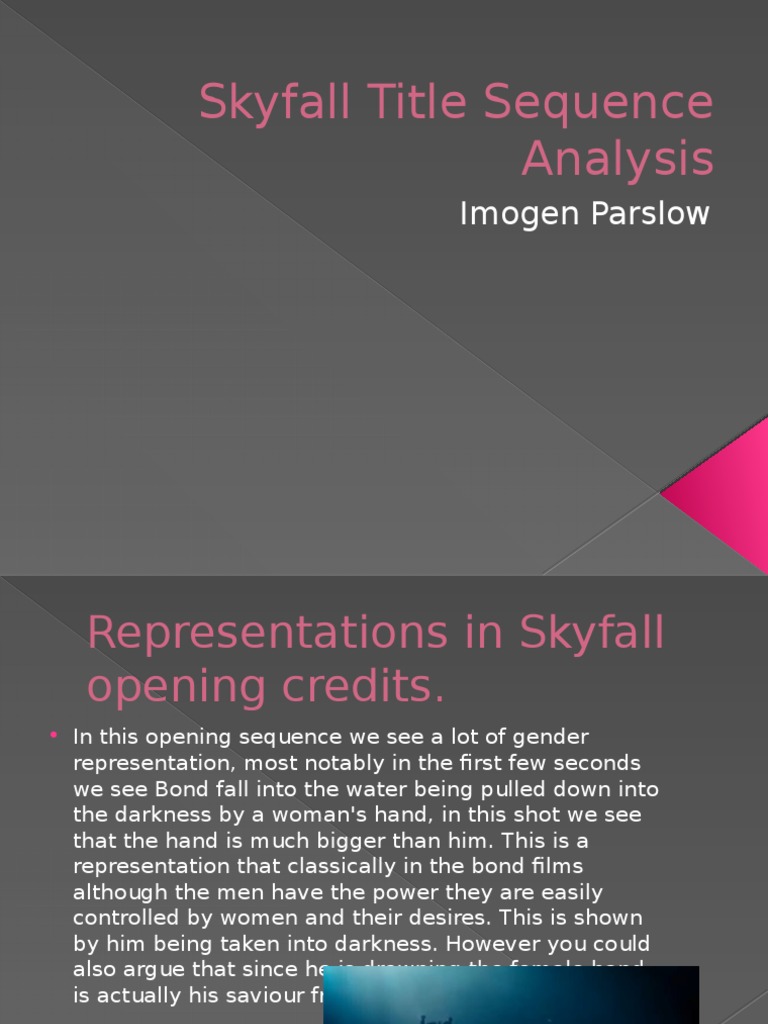 Skyfall Title Sequence Analysis | PDF
