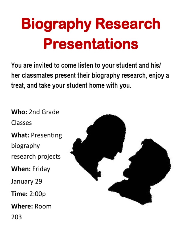 2nd Grade Biography Presentations | PDF