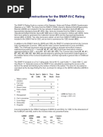 PEERS SNAP-IV - Score Sheet | PDF | Attention Deficit Hyperactivity ...