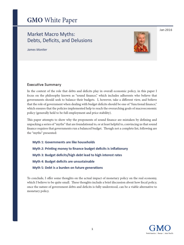 Market Macro Myths Debts Deficits and Delusions | PDF | Government ...