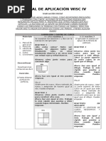 Manual de Aplicación Wisc IV Completo | PDF