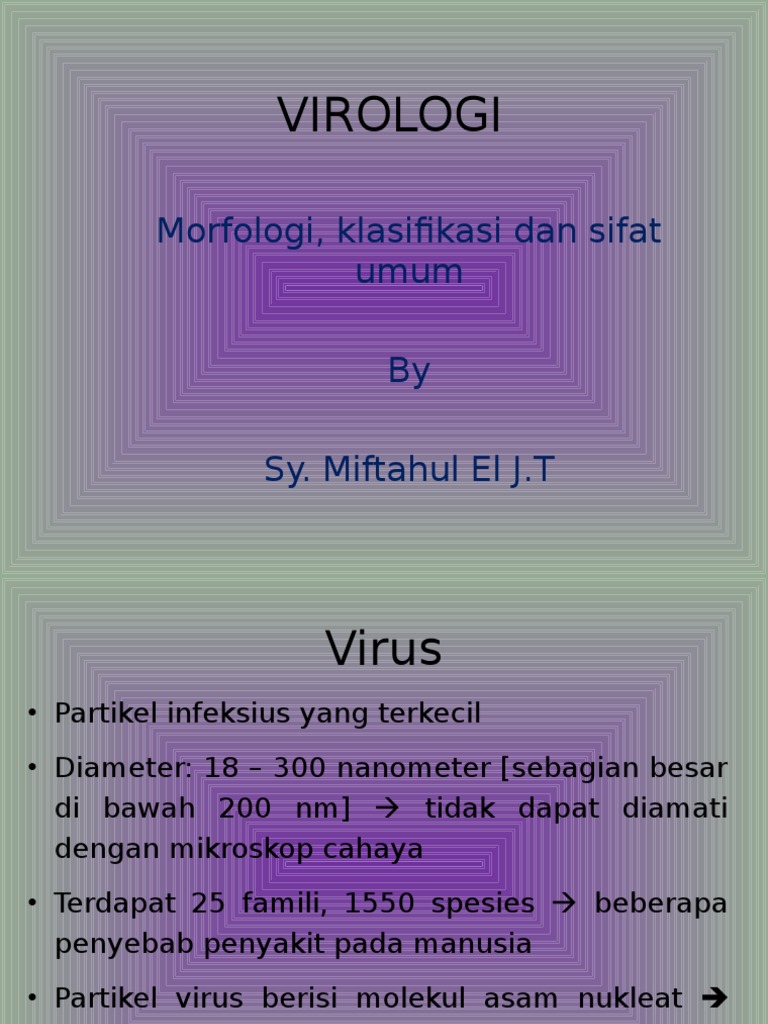 Virus-Klasifikasi, Sifat, Genetika | PDF | Virus | Retrovirus