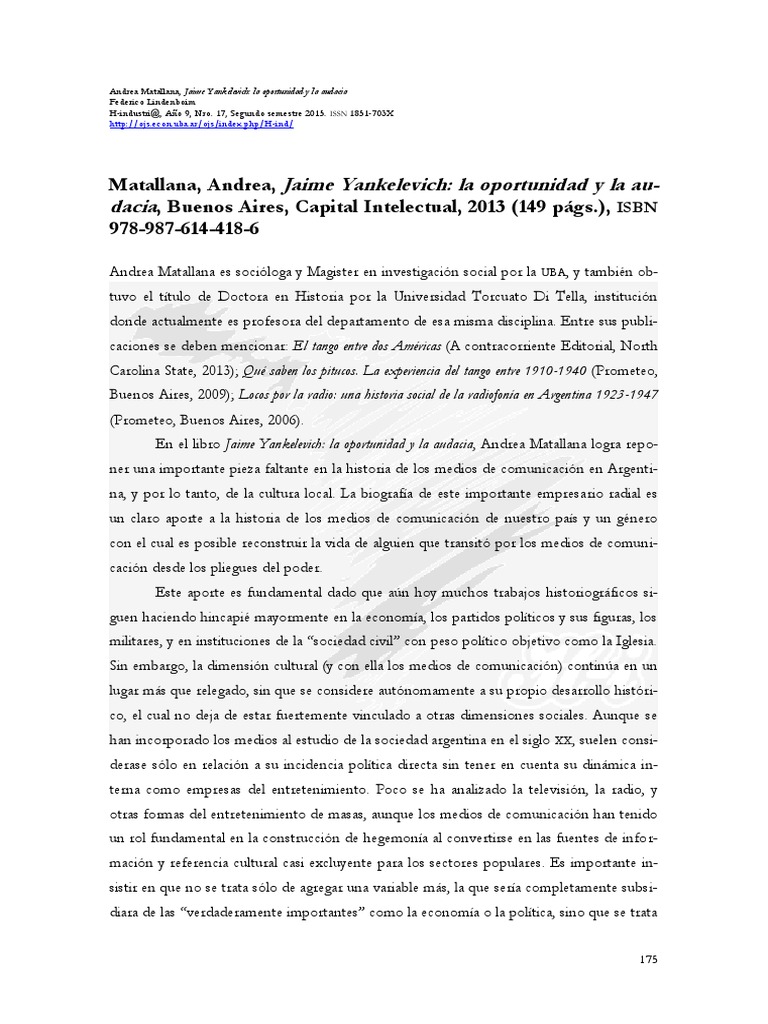 La biografía de Jaime Yankelevich: un empresario pionero de la radio y ...