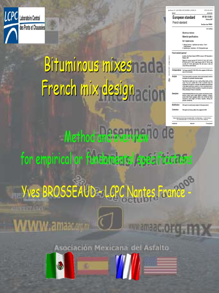 French Mix Design Standard GuideOK | PDF | Deformation (Engineering ...