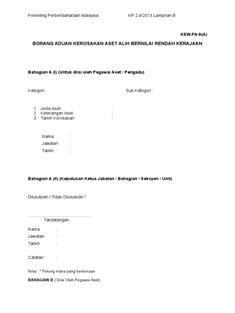 Kew - Pa-9 A | PDF