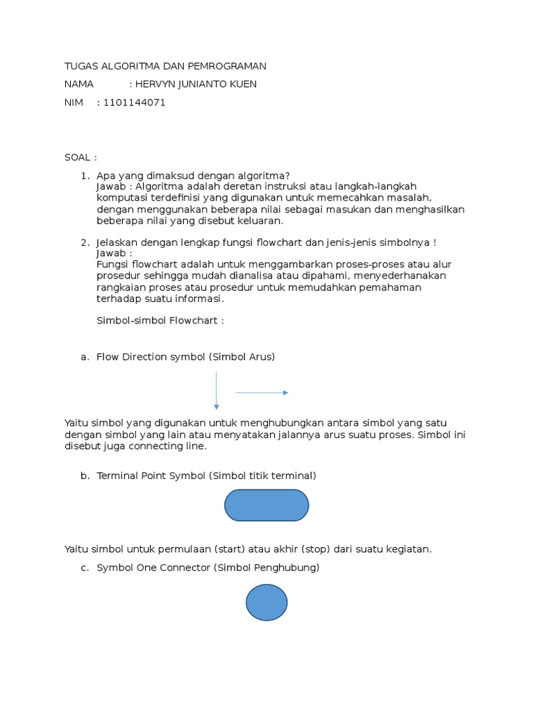 Tugas Algoritma Dan Pemrograman | PDF