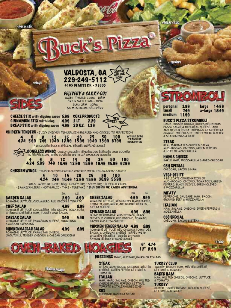 Bucks Pizza | PDF | Salad | Pizza