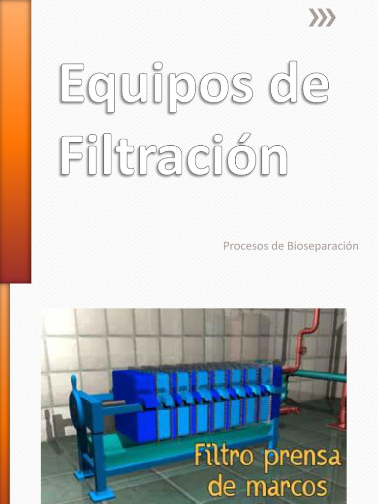 Equipos de Filtración | PDF | Filtración | Física Aplicada e ...