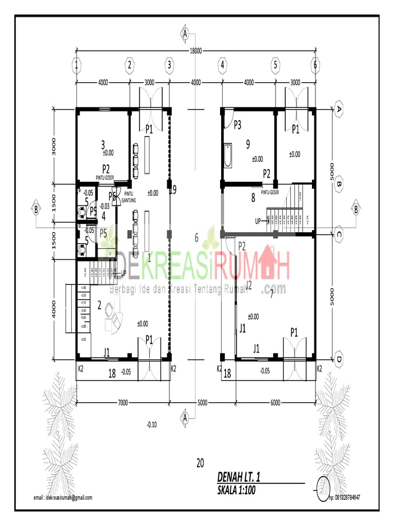 Gambar Kerja Ruko Bengkel Idekreasirumahcom PDF | PDF