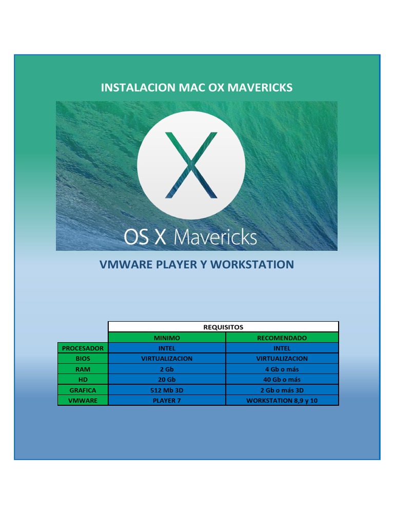 Instalacion Mac Ox Mavericks | PDF | Juegos y actividades | Tecnología
