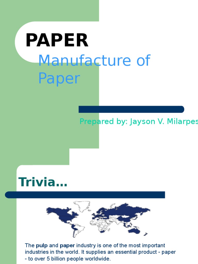 Papermaking Process | PDF | Pulp (Paper) | Paper