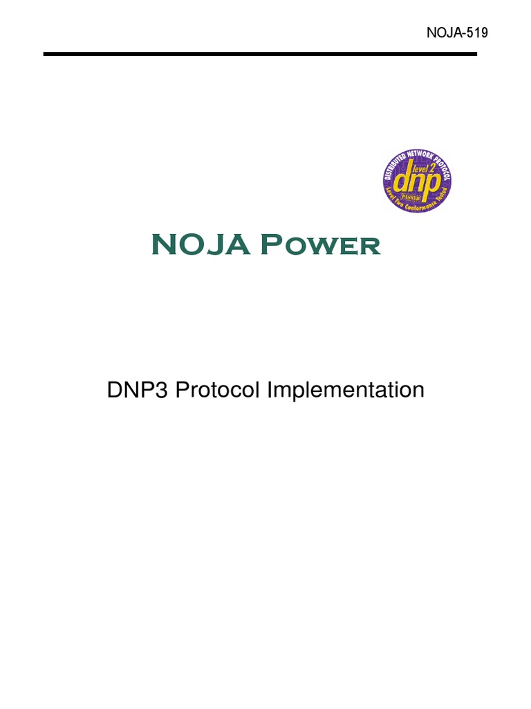 NOJA-519-07 DNP3 Protocol Implementation PDF | PDF | Electronics | Telecommunications