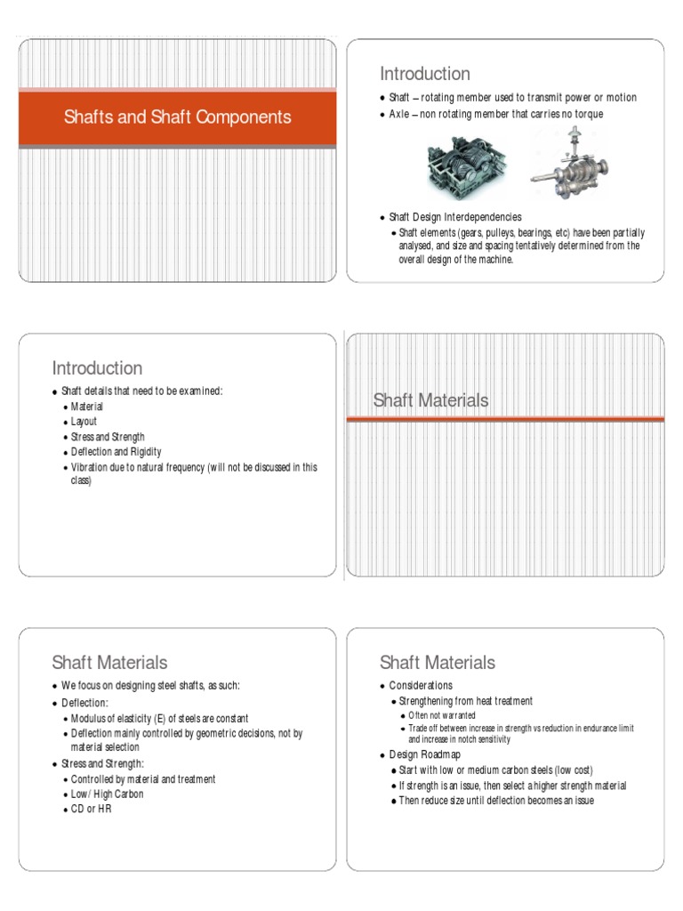 Shaft Design and Material Selection Guide | PDF | Stress (Mechanics ...