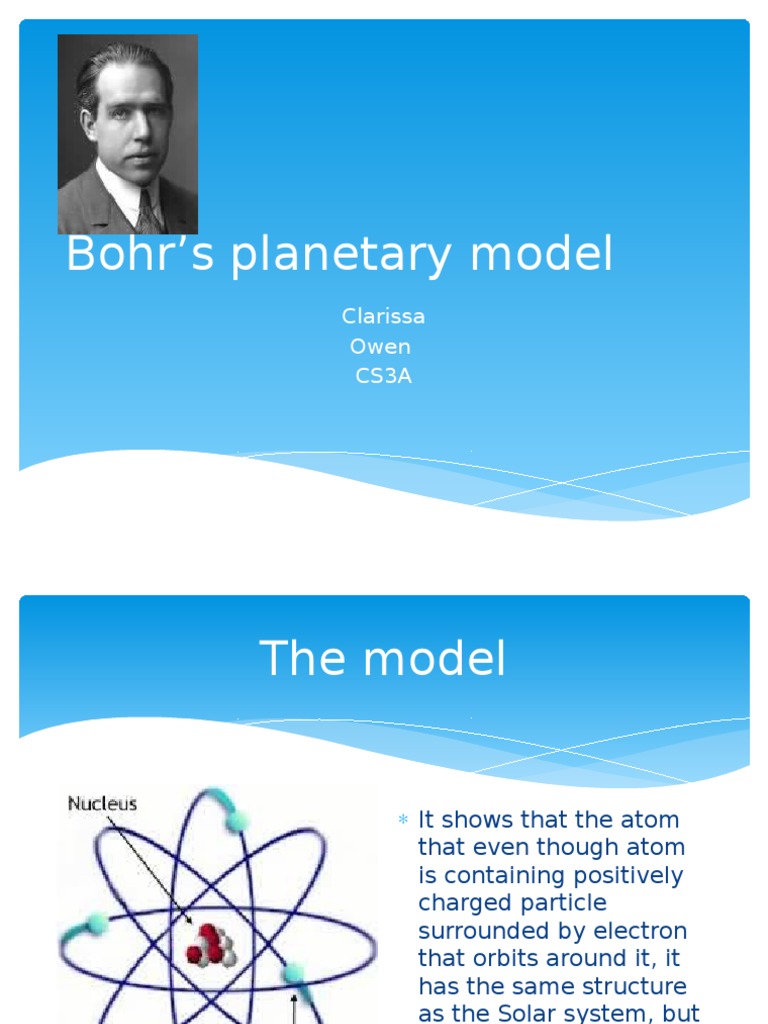 Bohr's Planetary Model | PDF