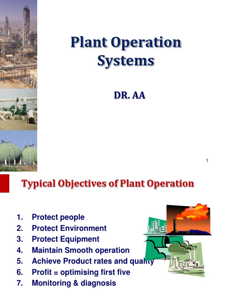Plant Operation and Control Systems Overview | PDF | Pressure ...