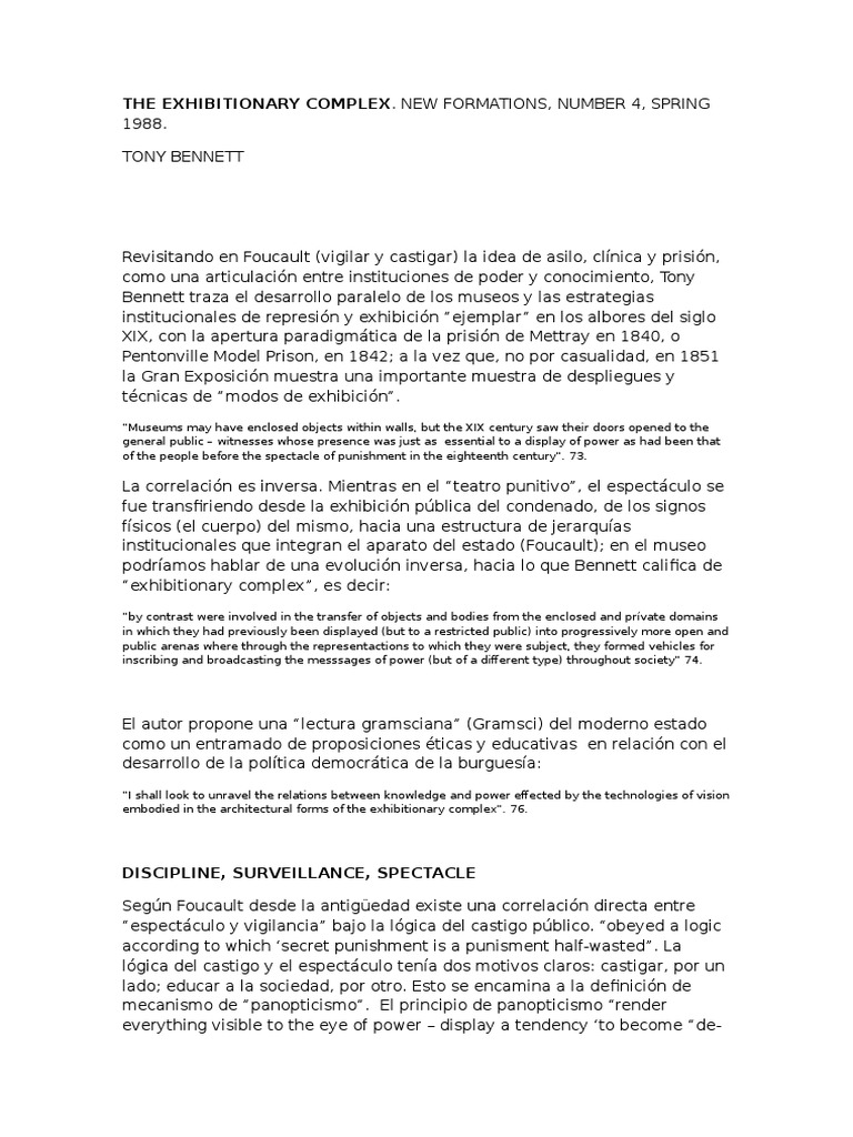 The Exhibitionary Complex | PDF | Michel Foucault | Science