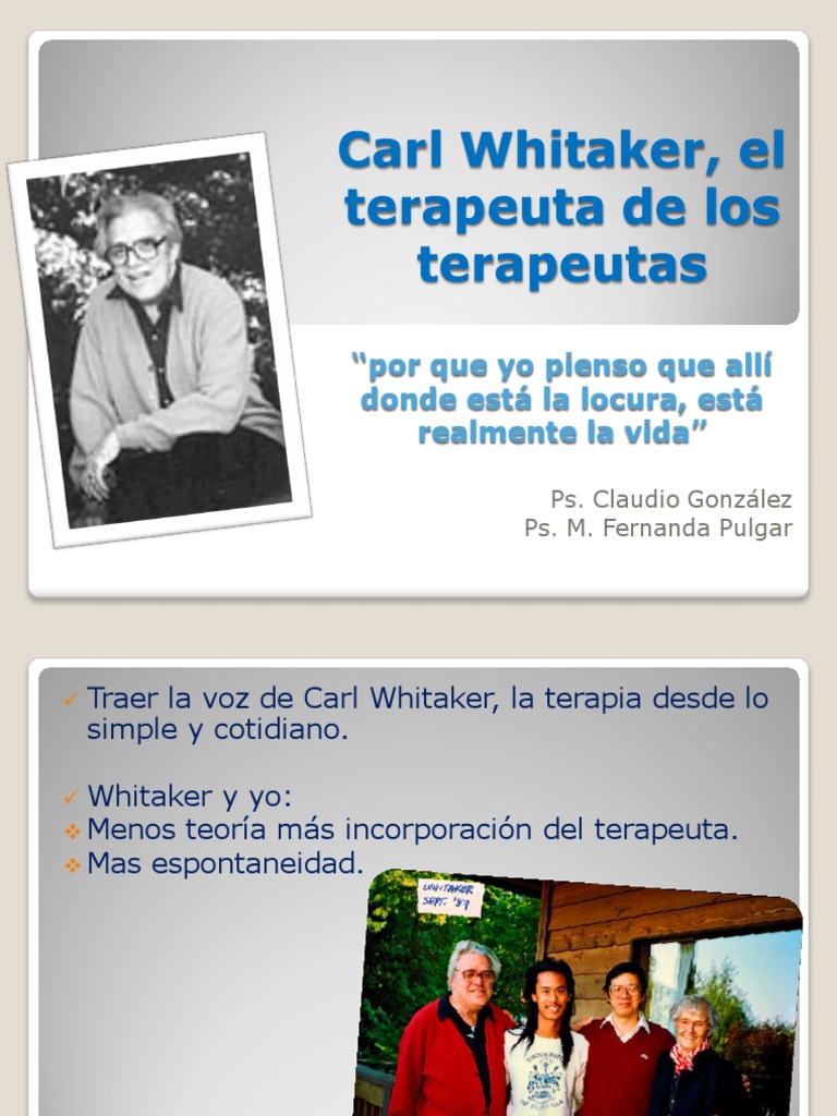 Seminario Carl Whitaker | PDF | Terapia familiar | Psicoterapia