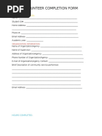 Bright Futures Volunteer Hours Log | PDF | Career & Growth