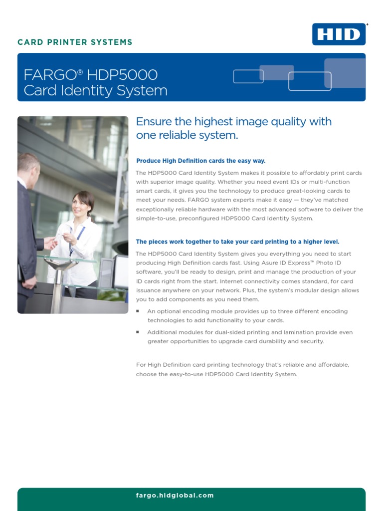 Fargo Hdp5000 System Ds en | PDF | Printer (Computing) | Identity Document