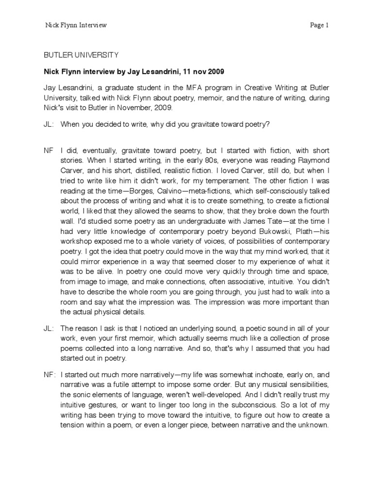 Butler | Intuition | Poetry