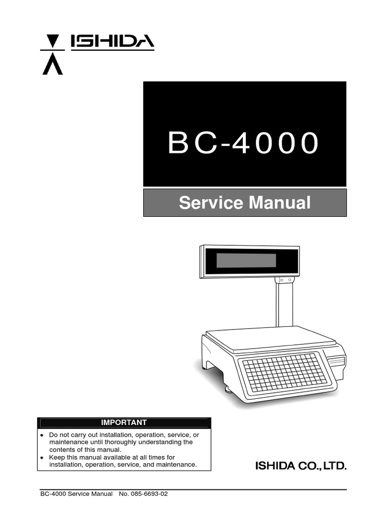 BC-4000 Service Manual | Power Supply | Point Of Sale