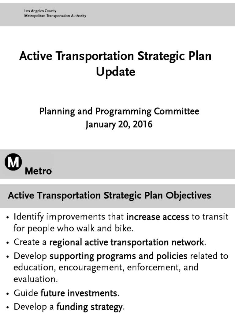 Active Transportation Strategy Presentation | Download Free PDF ...