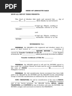 Deed of Sale - Template | PDF | Deed | Real Estate Law