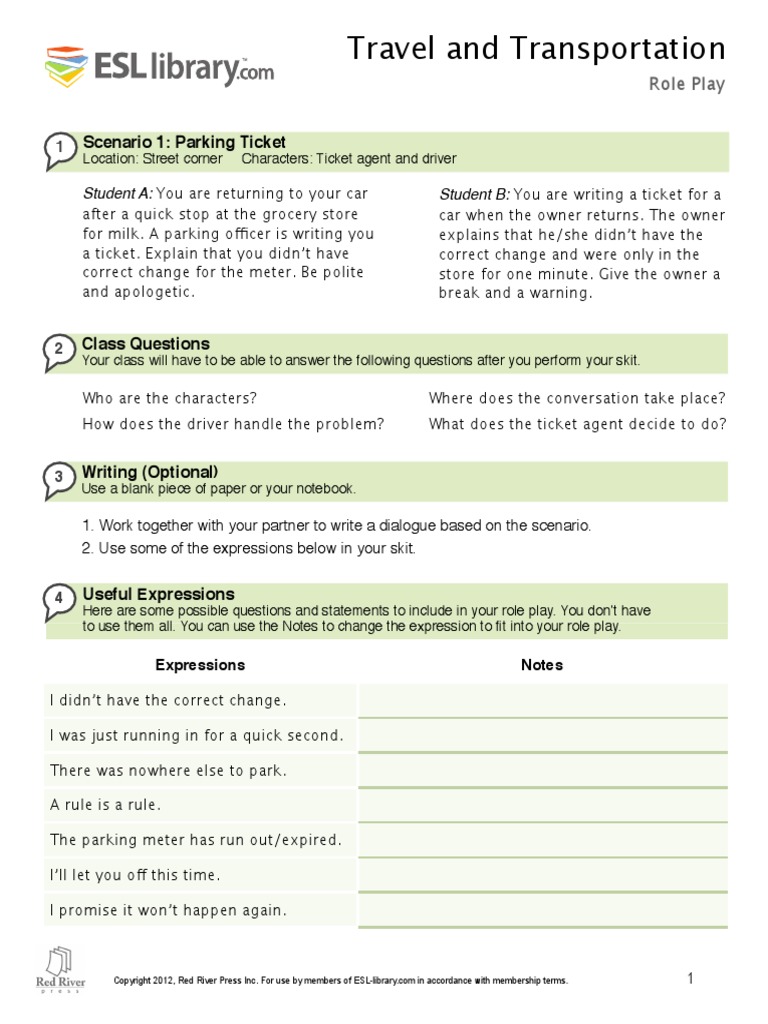 Role Play Travel and Transportation | PDF | Transport | Public Transport