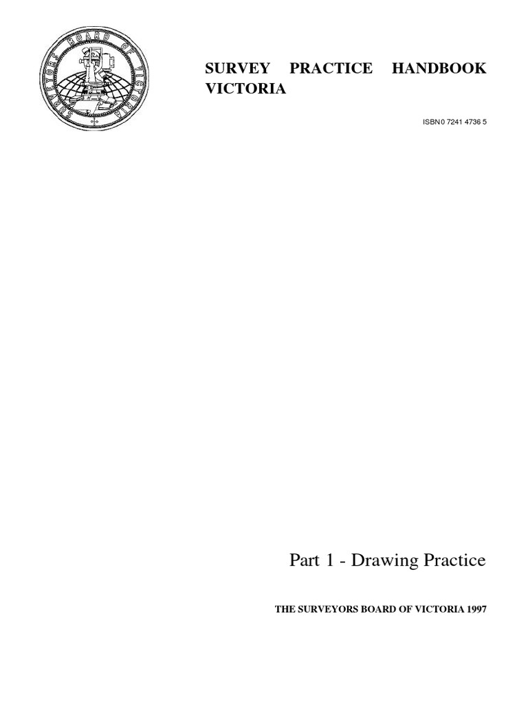 Survey Practice Handbook - Part 1 Drawing Practice | PDF | Surveying ...