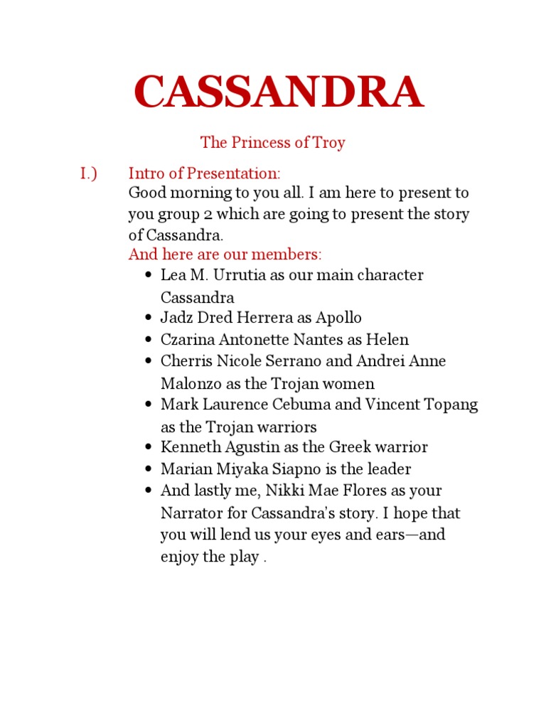 Cassandra (Script) | PDF | Cassandra | Apollo