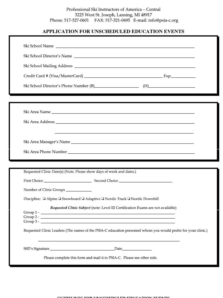 Unsched Event Application | PDF