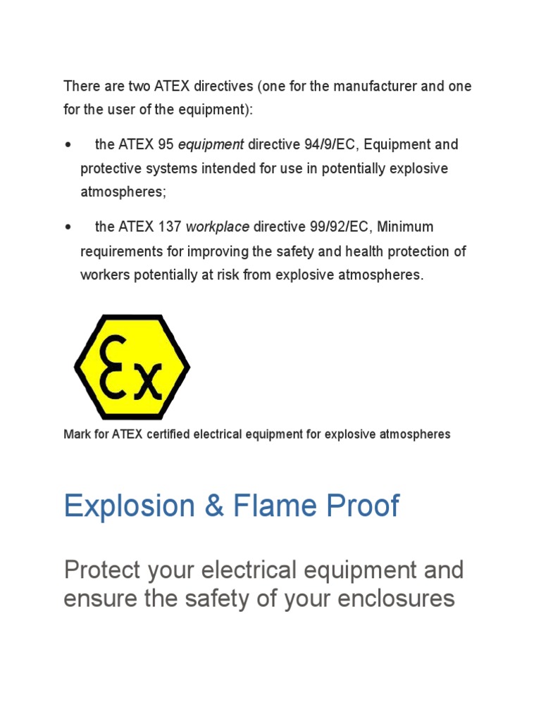 ATEX | Electrical Engineering | Safety