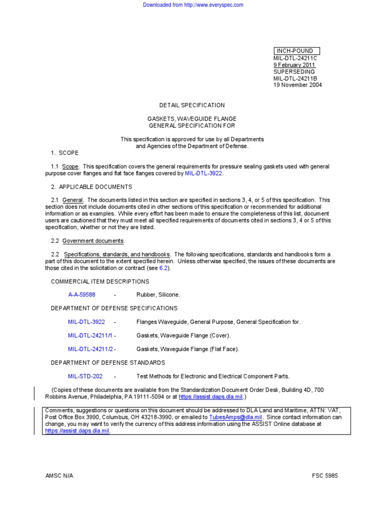 Mil DTL 24211C | PDF | Specification (Technical Standard) | Casting (Metalworking)