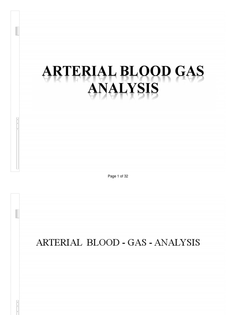 Abg analysis Notes | Medical Specialties | Physiology
