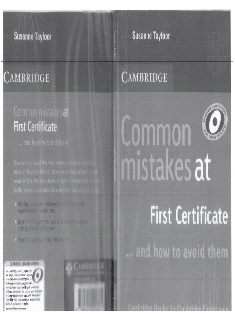 Common Mistakes at First Certificate | PDF